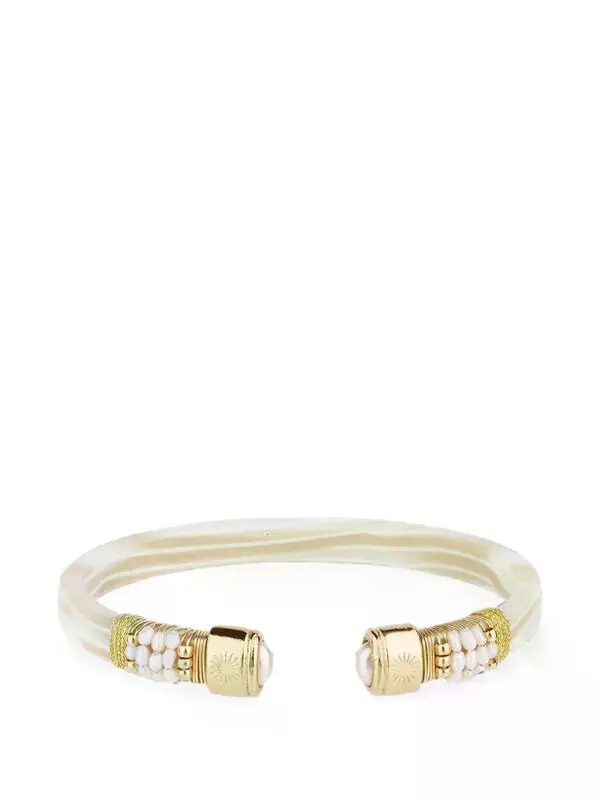 Gas Bijoux Sarina Pearl-embellished Bracelet - Gold