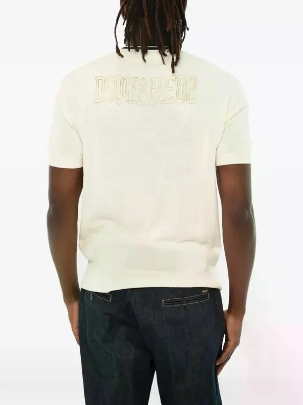 Dsquared2 Short Sleeve V-neck Sweater