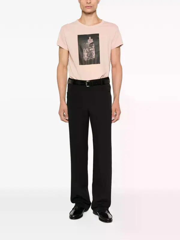 SECOND / LAYER Pressed-crease Straight-leg Trousers