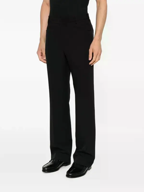 SECOND / LAYER Pressed Crease Straight-leg Trousers