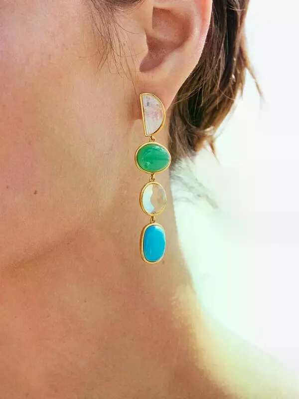 LIZZIE FORTUNATO Cala Drop Earrings