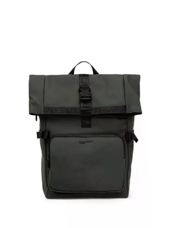 Karl Lagerfeld Logo-tape Buckle-fastening Backpack - Green