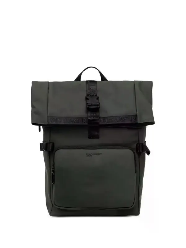 Karl Lagerfeld Logo-tape Buckle-fastening Backpack - Green
