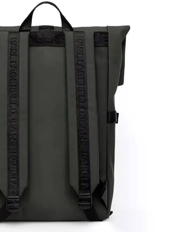 Karl Lagerfeld Logo-tape Buckle-fastening Backpack