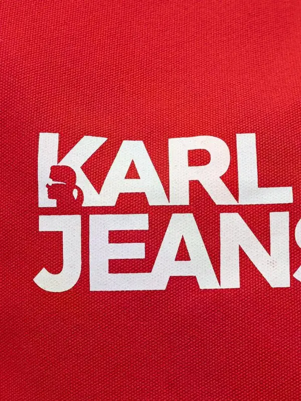 Karl Lagerfeld Logo Print Tote Bag