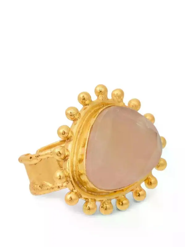 Sylvia Toledano Pink Quartz Dot Ring