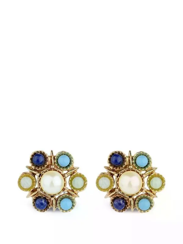 Gas Bijoux Augusta Pearl Stud Earrings - Gold