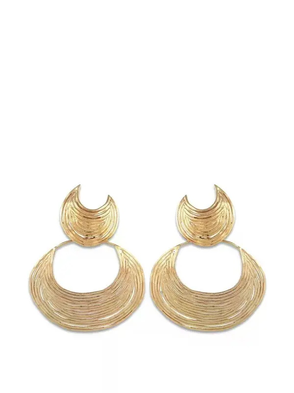 Gas Bijoux Luna Wave Hand-hammered Earrings