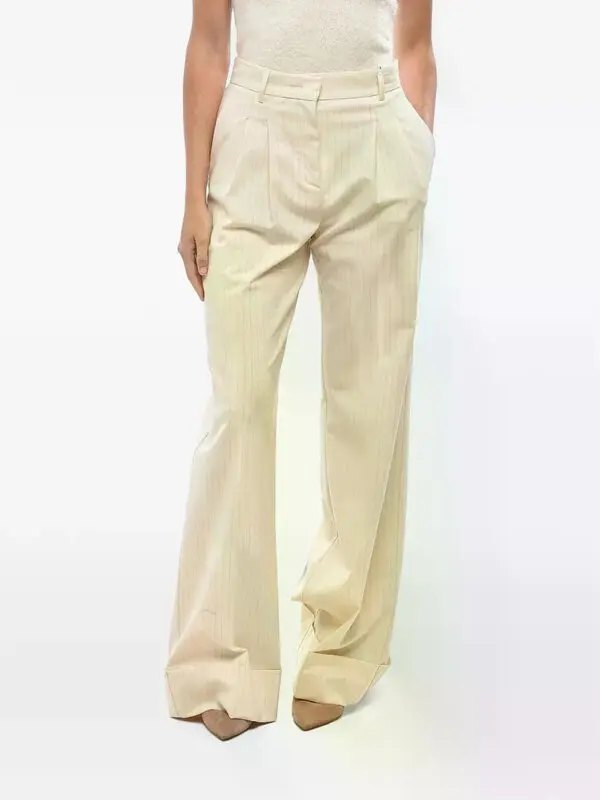 Andamane Nathalie Pinstripe Tailored Trousers - Neutrals