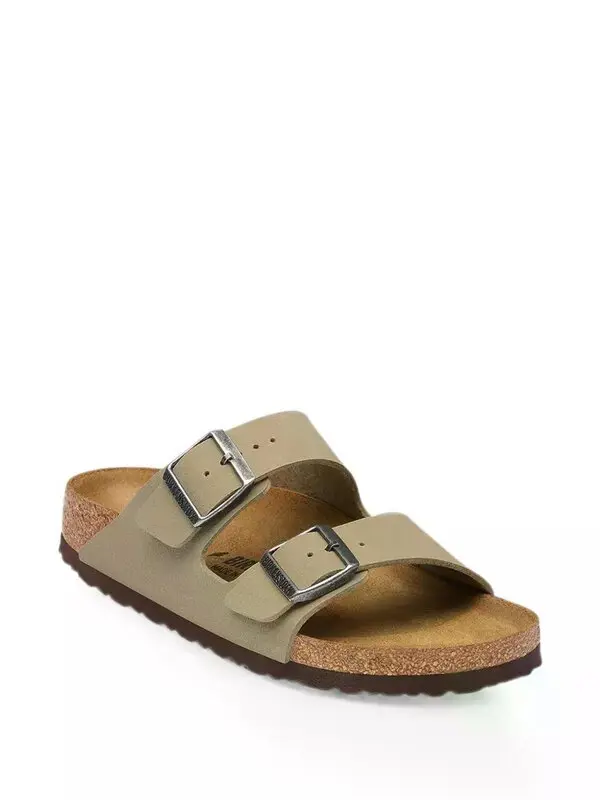 BIRKENSTOCK Arizona Buckle-fastening Suede Sandals - Neutrals