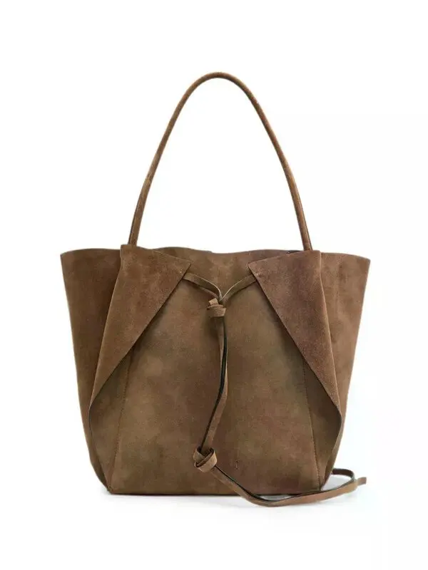 Gabriela Hearst Suede Knotted-strap Tote Bag - Brown