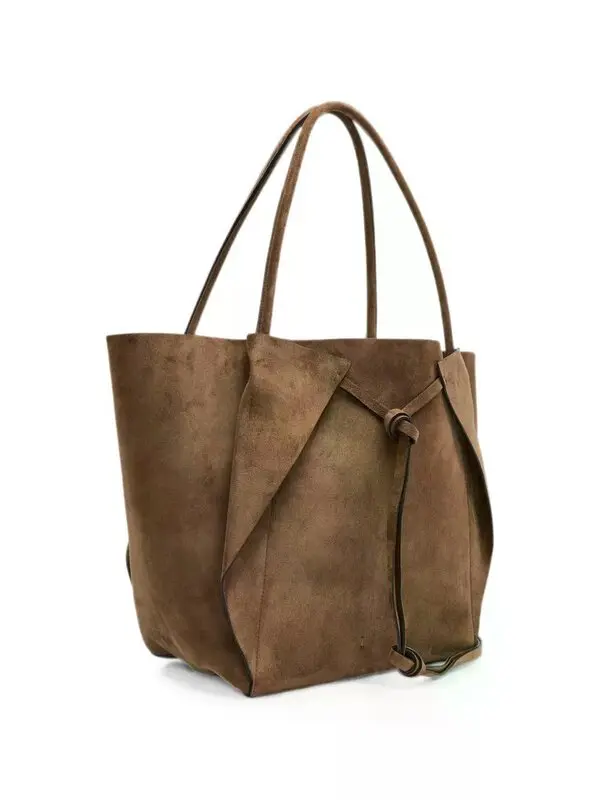 Gabriela Hearst Suede Knotted-strap Tote Bag - Brown