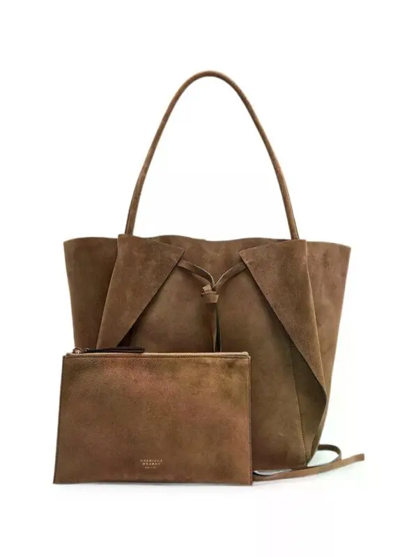Gabriela Hearst Suede Knotted-strap Tote Bag - Brown