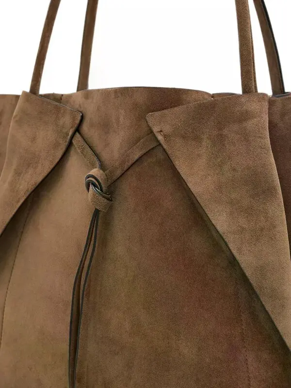 Gabriela Hearst Suede Knotted-strap Tote Bag - Brown