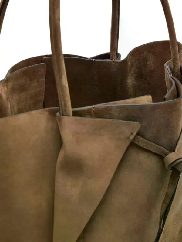 Gabriela Hearst Suede Knotted-strap Tote Bag - Brown