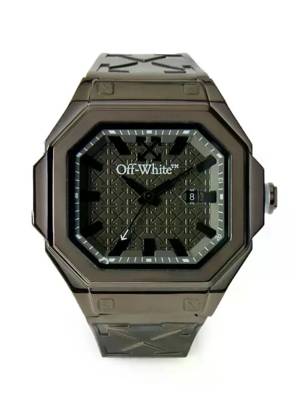 Off-White Alt Faceted 50.5mm Watch - Black