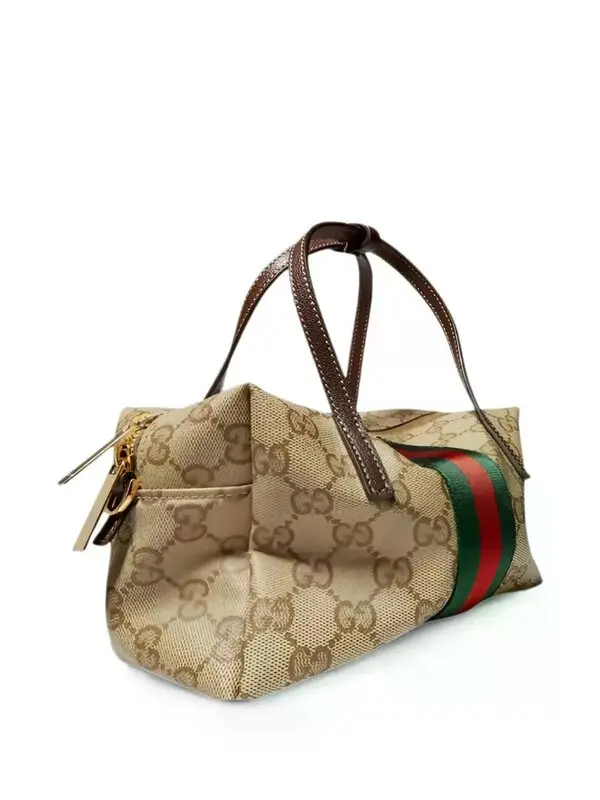 Gucci Mini Boston Gg Supreme Tote Bag - Neutrals