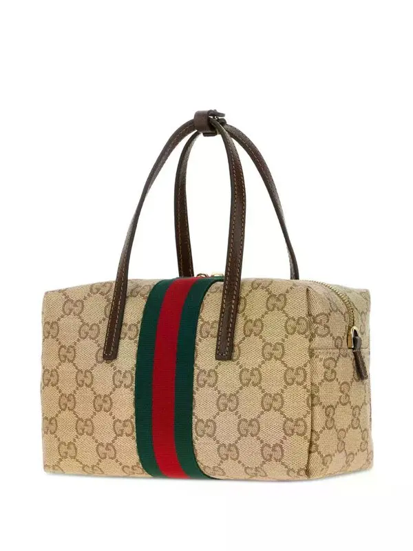 Gucci Mini Boston Gg Supreme Tote Bag - Neutrals