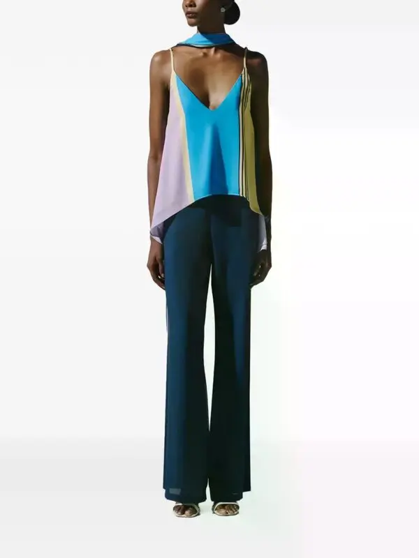 BAOBAB Danielle Pleated Scarf-detail Top - Purple