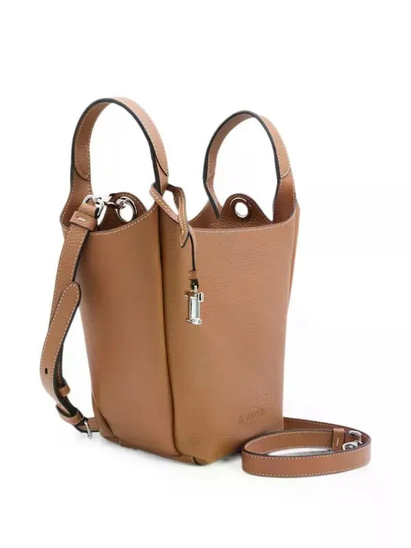 TOD'S Logo-embossed Leather Bucket Bag