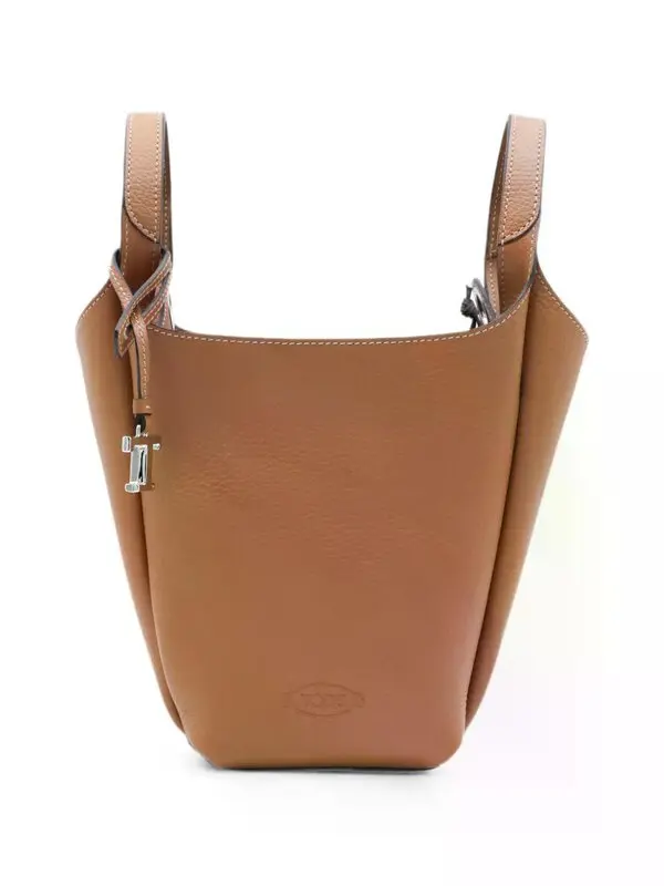 TOD'S Logo-embossed Leather Bucket Bag