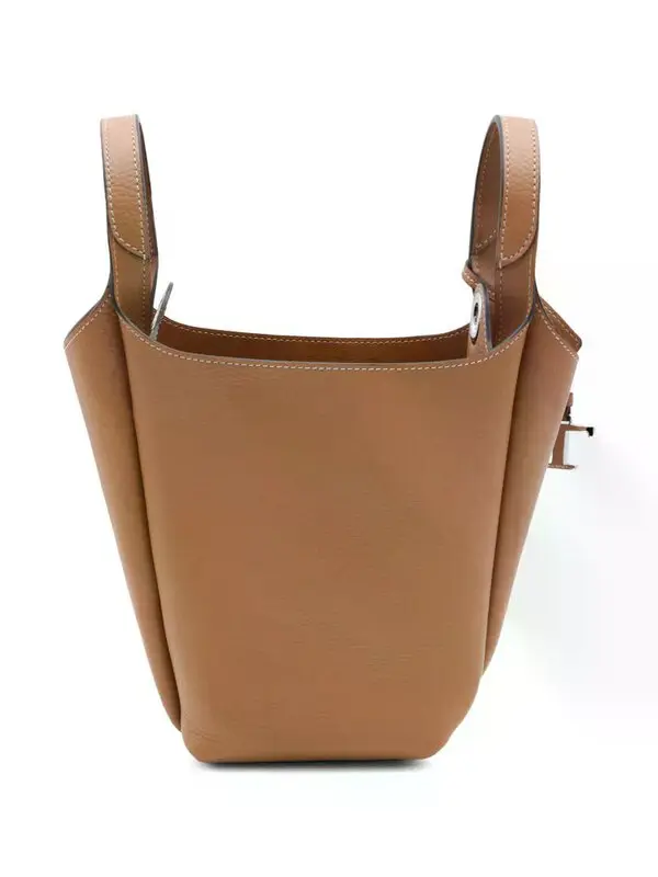 TOD'S Logo-embossed Leather Bucket Bag - Brown