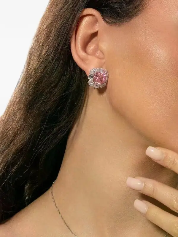 FANTASIA BY DESERIO Cushion-cut Chandelier Earrings