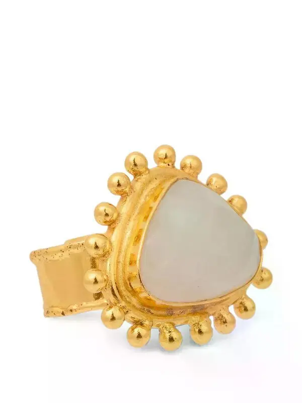 Sylvia Toledano Dot Moonstone Ring - White