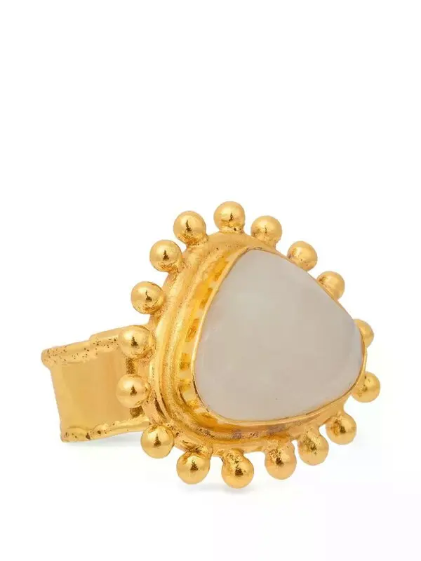 Sylvia Toledano Dot Moonstone Ring - White