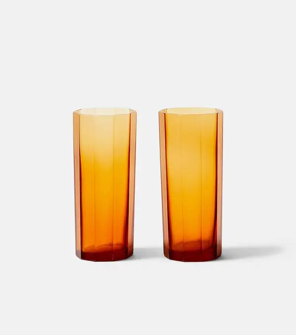 NASONMORETTI Dodeca Set Of 2 Highball Glasses - Transparent
