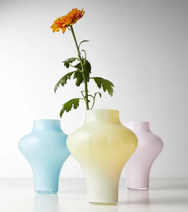 NASONMORETTI As 17 Medium Glass Vase Sergio Asti - Yellow