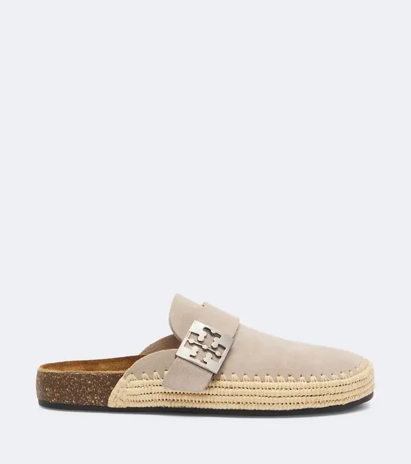 Tory Burch Mellow Woven Suede Clogs