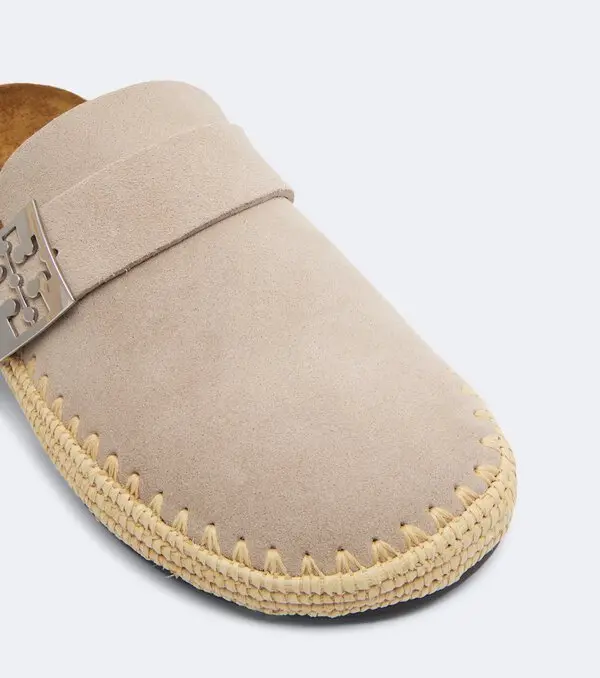 Tory Burch Mellow Woven Suede Clogs