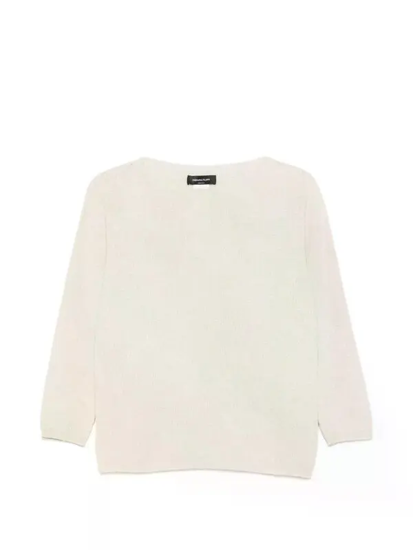 Fabiana Filippi Fine-knit Three-quarter Sleeve Sweater - Neutrals