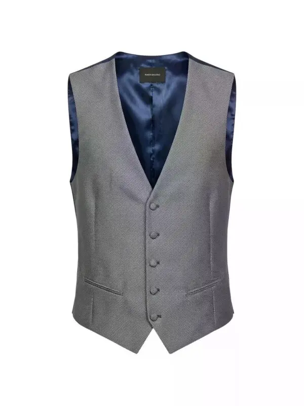 RAMON SANJURJO Single-breasted Waistcoat - Grey