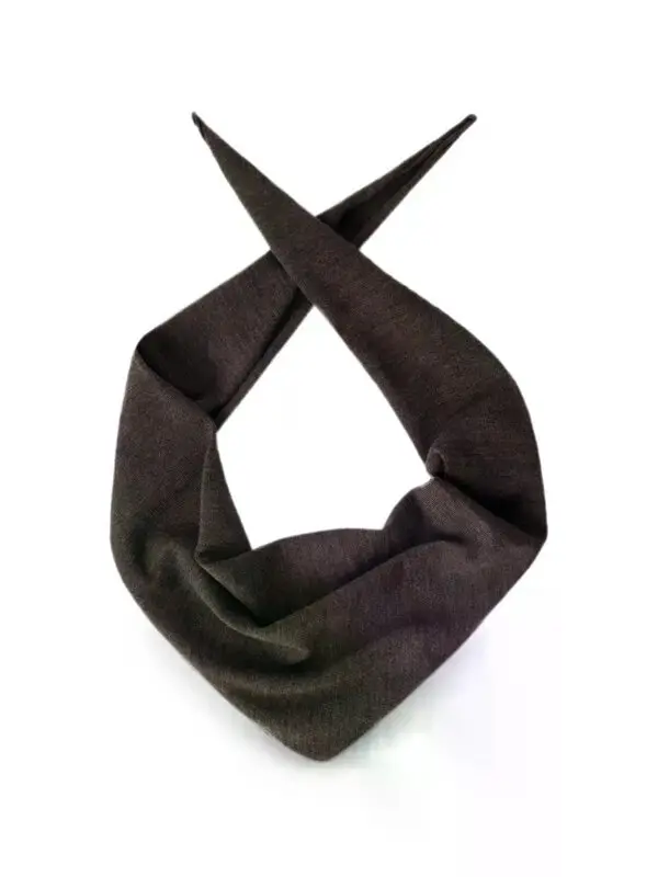 LEMAIRE Triangular Scarf In Fine Merino Wool - Brown