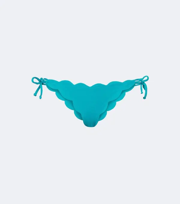 Marysia Mott Scalloped Bikini Bottoms - Blue