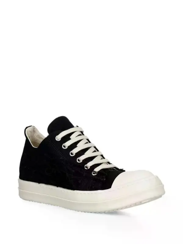 Rick Owens Distressed Low-top Sneakers
