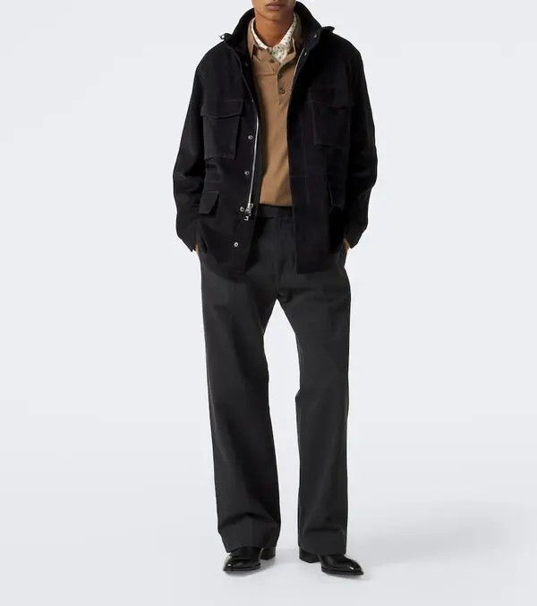 TOM FORD Hooded Suede Field Jacket