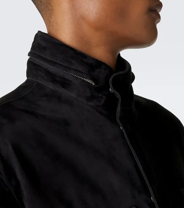 TOM FORD Hooded Suede Field Jacket