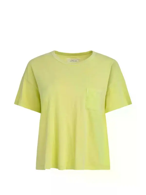 The Great. Chest-pocket Drop-shoulder T-shirt - Yellow