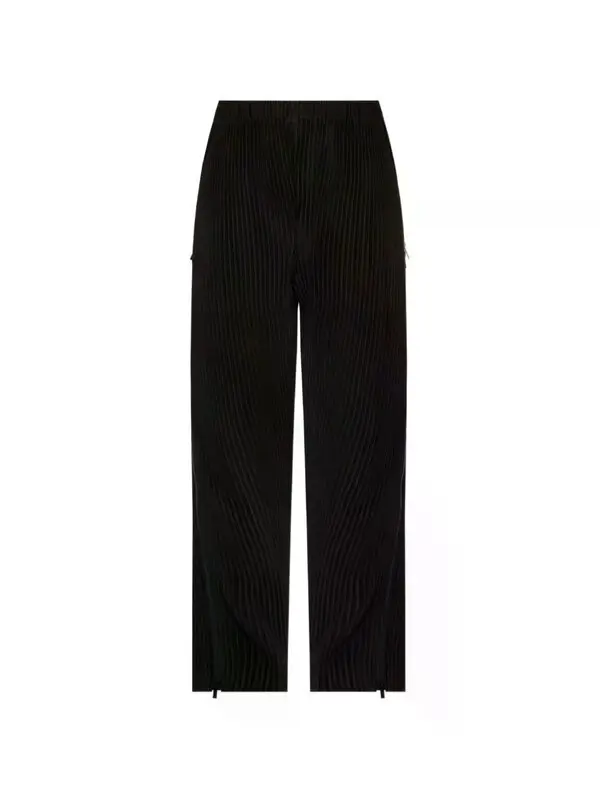 Issey Miyake Zip-pockets Pleated Trousers - Black