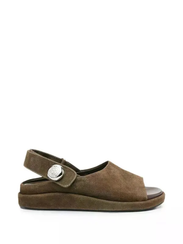 SERGIO MORETTI FIRENZE Suede Slingback Sandals