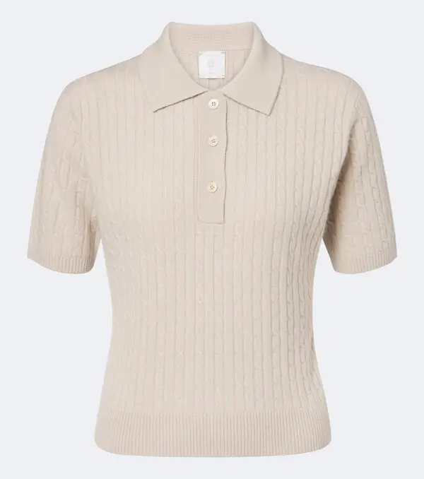 Eleventy Cashmere Polo Shirt - Beige
