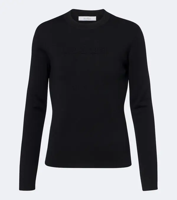 Max Mara Virgin Wool Sweater - Black