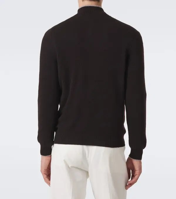 Fedeli Cashmere Half-zip Sweater