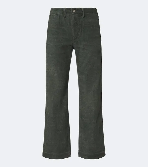 Ralph Lauren Cotton Corduroy Straight Pants - Green