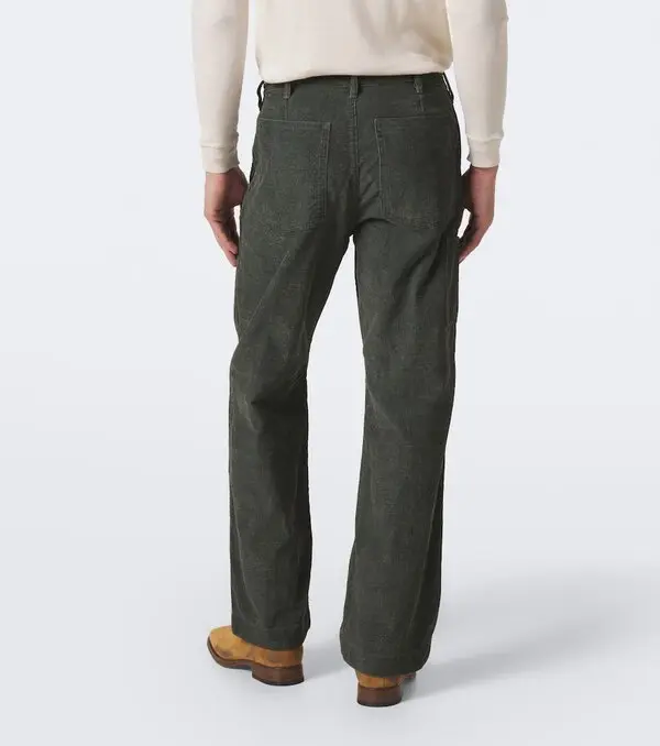 Ralph Lauren Cotton Corduroy Straight Pants - Green