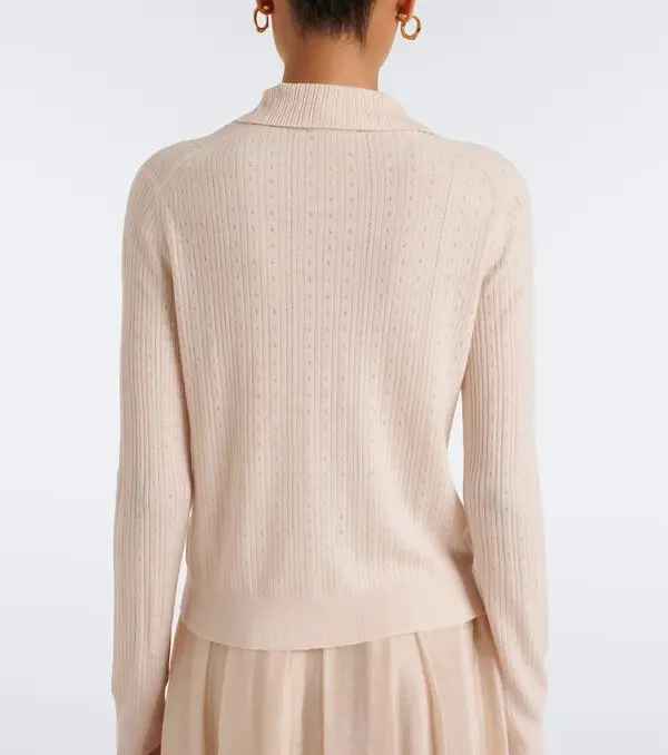 Vince Pointelle Wool Cardigan