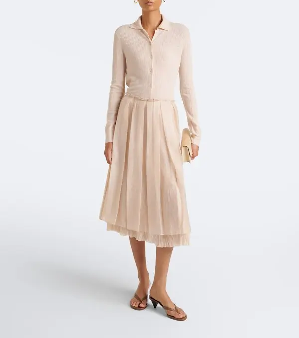 Vince Pointelle Wool Cardigan